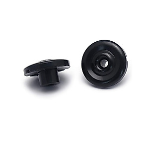 Metallor Bass Guitar String Trees String Retainer Guides for Bass Guitar Parts Replacement Pack of 2pcs with Mounting Screws Black