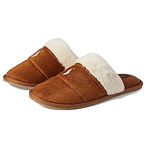 POLO RALPH LAUREN Kelcie Scuff Slipper Snuff 7 M