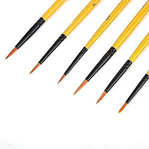 Nylon Hair Brush Painting Painting Brush Set, Nylon Hair Brush, Comfortable to Hold Office School Acrylic Paint for Watercolor Coloring