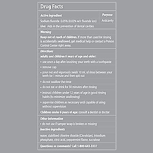 CloSYS Silver Fluoride Mouthwash, 16 Ounce (Pack of 2), Gentle Mint, for Adults 55+, Alcohol Free, Dye Free, pH Balanced, Fights Cavities and Strengthens Tooth Enamel