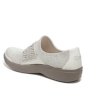 BZees Womens Pizazz Slip-On Eggnog Sparkle 7.5 W