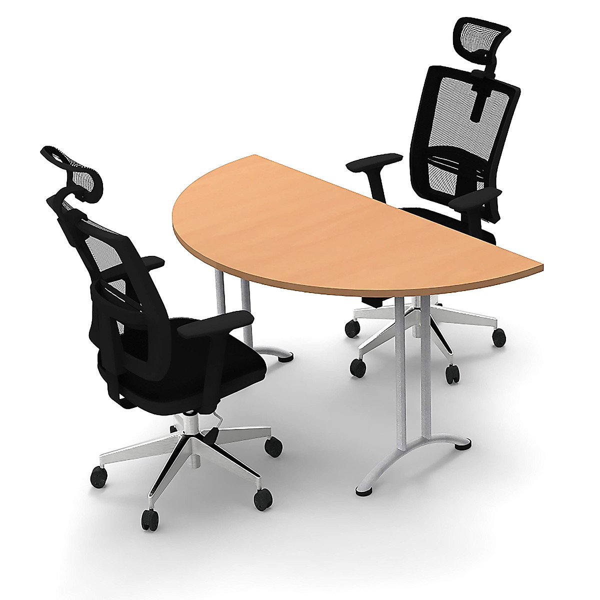 2 Person Meeting Office Table Model 6384 1 Piece Conference Meeting Seminar Table Color Beech