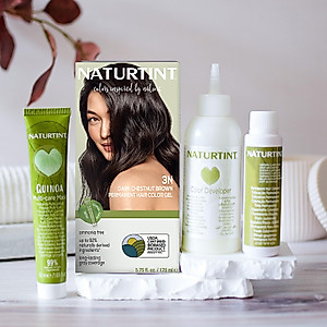Naturtint 3N Dark Chestnut Brown Permanent Hair Color (Pack of 6), Ammonia Free, Vegan, Cruelty Free, up to 100% Gray Coverage, Long Lasting Results (Packaging may vary)