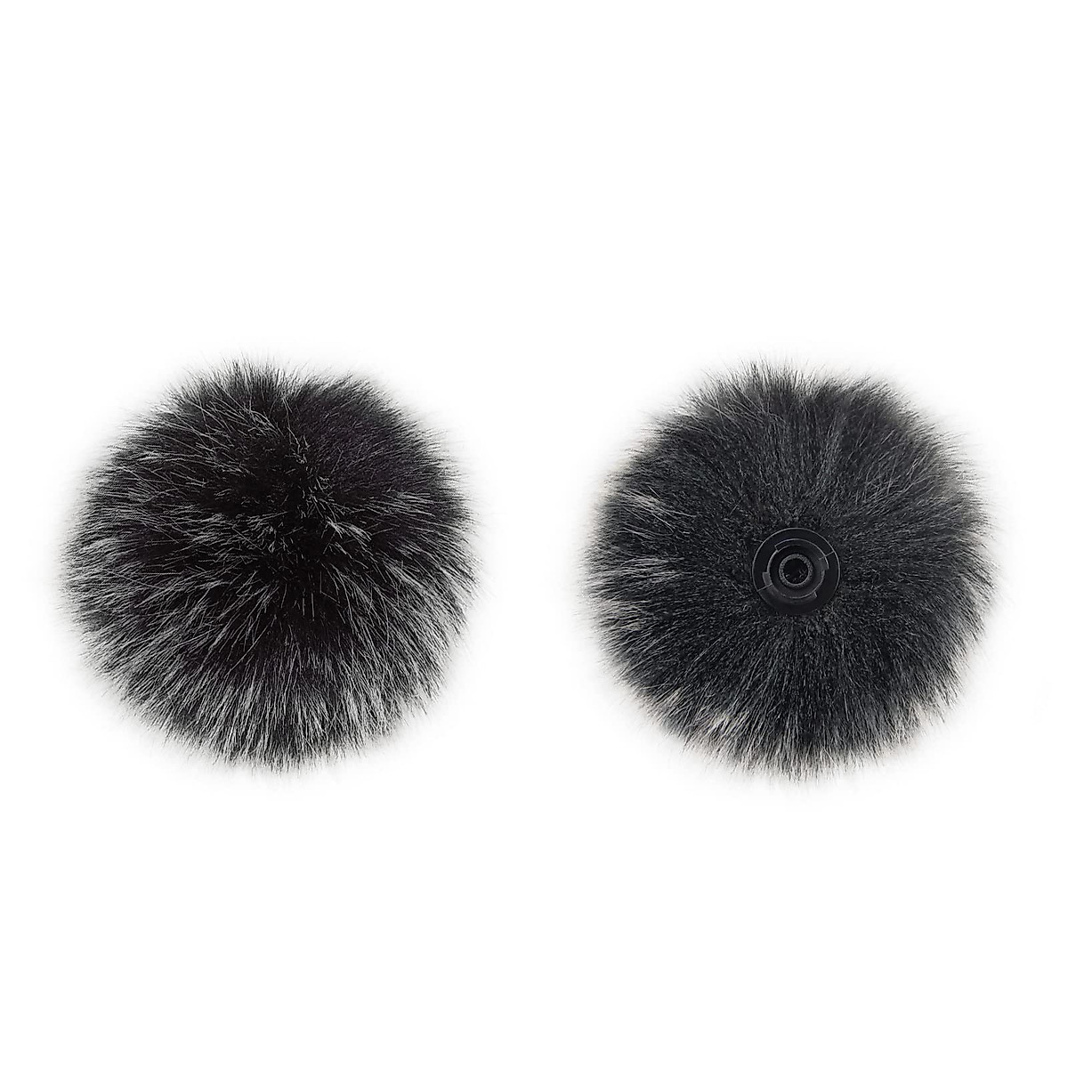 Microphone Windscreen Wind Muff Compatible with DJI MIC Wireless Lavalier Microphone,Furry Cover(2-Pack)
