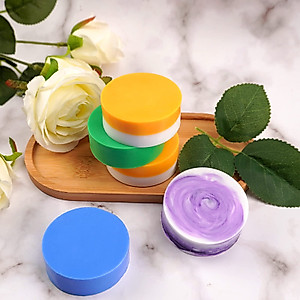 Sakolla 2 Pack Round Silicone Soap Molds 12 Cavity Cylinder Handmade Silicone Molds for Soap Making Supplies DIY Bath Bombs Shower Steamer Lotion Bars, Loofah Soap…