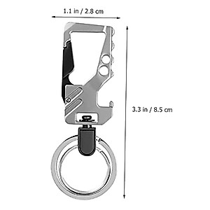 BESPORTBLE Beer Opener Car Decoration 2pcs Multifunctional Keychain Beer Zinc Alloy Portable Car Key Chain Car Keychain