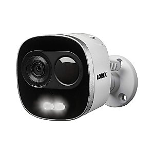 Lorex Weatherproof Indoor/Outdoor 4K Ultra HD Active Deterrence Security Camera, HD Camera w/Long Range Color Night Vision, 2- Way Talk, Motion Activated Lights, and Remote-Triggered Sirens