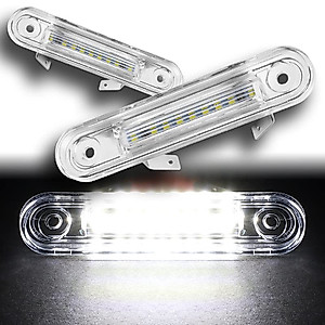 EPARTS White 6000K 18-SMD LED License Plate Tag Light lamp Compatible With 1984 - 1991 Mercedes-Benz W124 E-Class / 1992 - 1997 Mercedes-Benz W201 E-Class / 1993 - 1997 Mercedes-Benz W202 C-Class