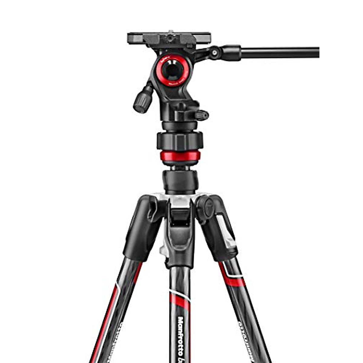 Manfrotto MVKBFRTC-LIVEUS Befree Live Carbon Fiber Video Tripod Kit with Fluid Head, M-Lock Twist Leg Locks, Black