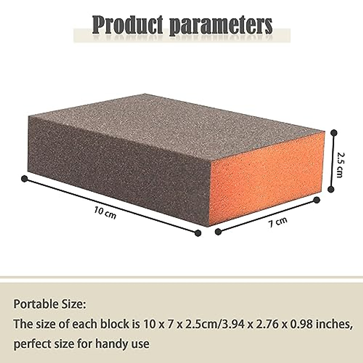 Sanding Sponge, 60-220 Grit Assortment Sanding Block, Wet and Dry Dual-use Sander Sponges for Drywall Metal, Sandpaper Sponge for Wood, Washable and Reusable
