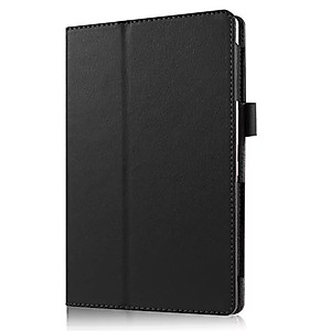 for Amazon All-New Kindle Fire HD 10 & 10 Plus Tablet Smart Cover, Ultra Slim Folio Stand Auto Sleep/Wake Up Leather Case for All New Fire HD10 11th Generation (2021 Release) 10.1 inch (Li-Black)