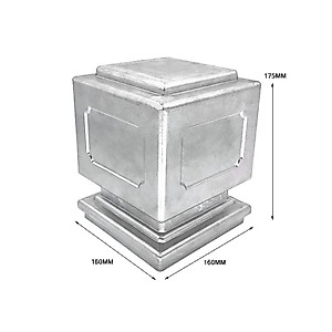 EKSED Fence Post Cap, Acorn Top Fence Finials, Aluminum Railing Cover for Villa Stair, Mailbox, Deck, Dock, Piling Caps, 4Pcs