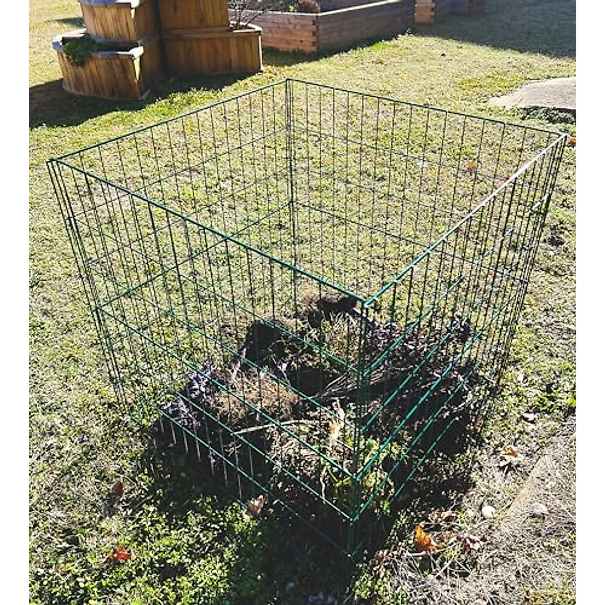 Bosmere K765 Wire Compost Bin, 30"L x 30"W x 30"H, Easy Assembly W/Front Door that Opens for Effortless Access