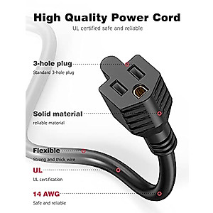 HVAC Adaptor Cord, Replacement Hvac Heavy Adaptor Cord Power Extension Tool for Residential HVAC Technicians, HVAC Training and Job, Apply to Vacuum Pumps,Breaker Finder(69411, RT250, ET300 and ET310)