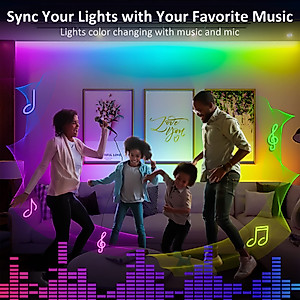 Benreom 3 Pcs RGB Under Cabinet Lights Kit, Smart App and Remote Control Under Cabinet Lighting, Dimmible Under Counter Lights for Kitchen, Plug in LED Lights for Cabinet, Counter, Workbench, Desk