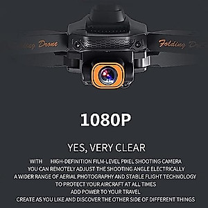 Drone With Dual 1080P HD FPV Camera Remote Control With Altitude Hold, Headless Mode, Start Speed Adjustment, Mini Drone Toys Gifts For Boys Girls (C Black(Dual Camera))