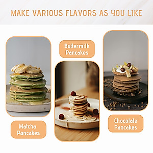 FineMade Mini Pancakes Maker Machine with Non Stick Plates, Small Pancake Griddle, Makes 8 x 2” Tiny and Flat Pancakes, Ideal for Breakfast, Snacks, Desserts and More