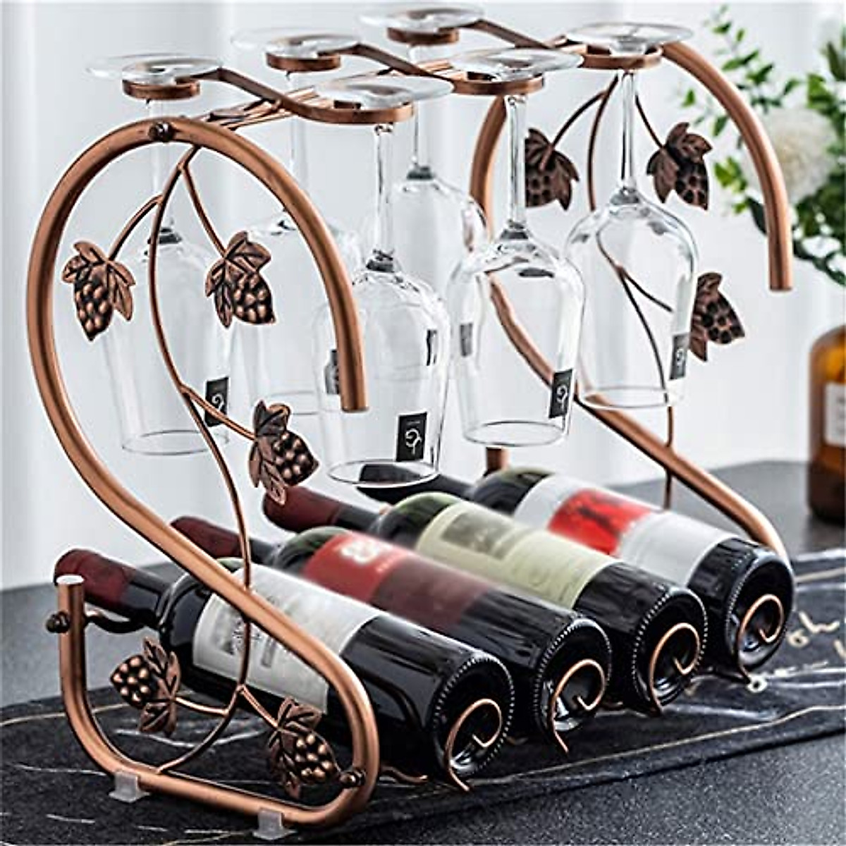 DOUBA Wine Cabinet Display Rack Metal Wine Bottle Rack Bracket Wine Bottle Storage Wine Cabinet Wine Rack Wine Utensils