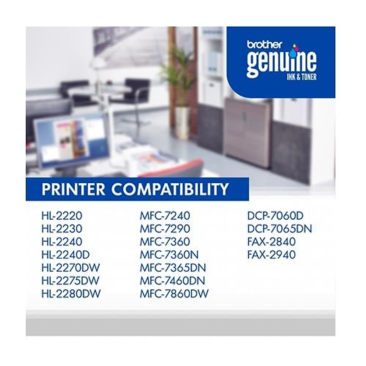 Brother Genuine TN420 2-Pack Standard Yield Black Toner Cartridge with approximately 1,200 page yield/cartridge