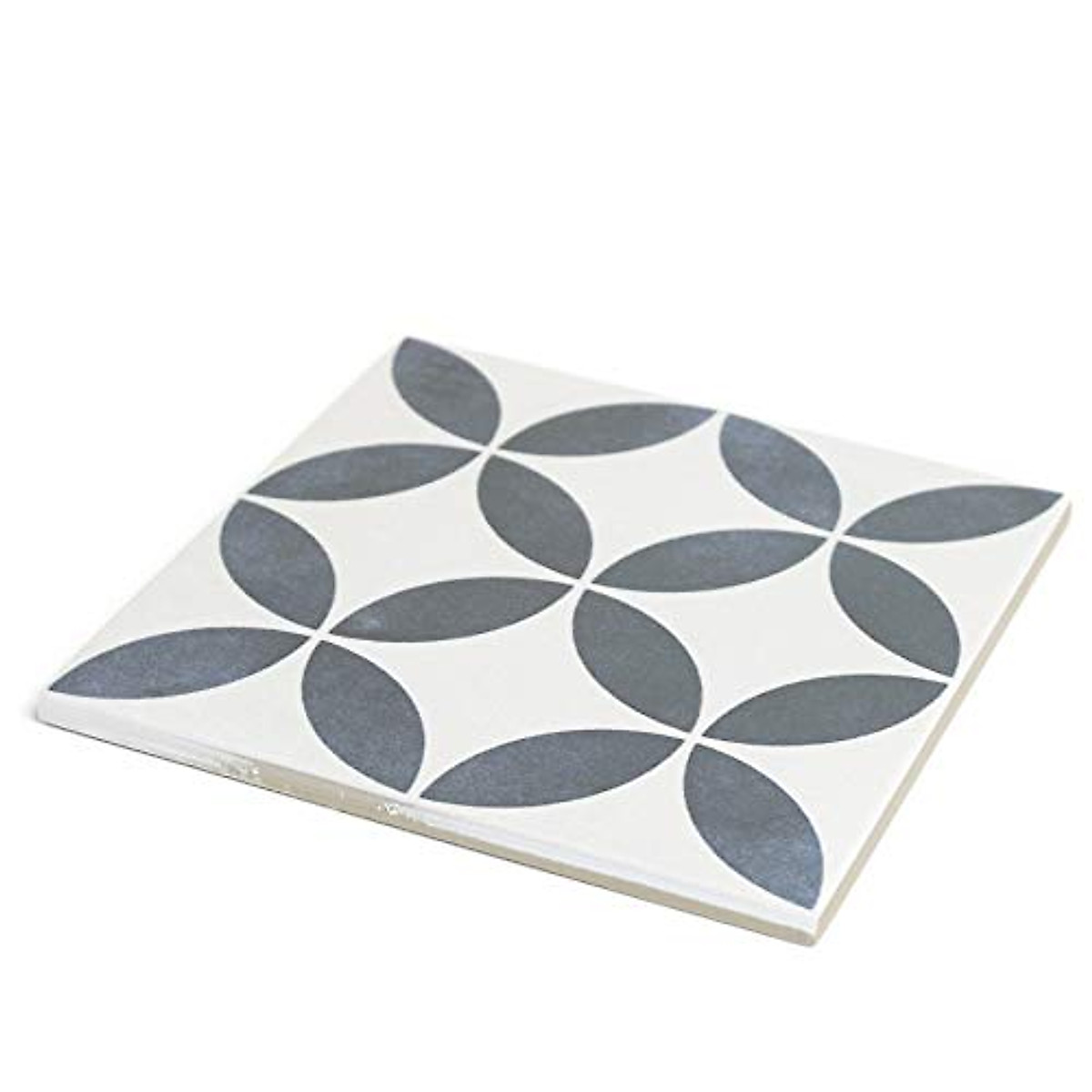 Aster White Square 9 in. x 9 in. Matte Porcelain Tile Sample