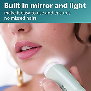 Philips Beauty Series 5000 Electric Shaver and Personal Groomer for Women, Cordless & Compact, Hypollergenic Head, Gentle & Quick Hair Removal Easy Finishing Touch Ups, BRR474/00