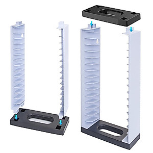 Wall Mount Holder Game Disc Box Storage Rack Holder Durable for PS5 Storage Shelf Hold Game Disk Rack Controller Organizer Stable Game Disk
