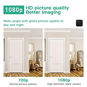 OLYAXEN Mini Spy Camera WiFi Hidden Camera Night Vision 4K HD Spy Cam for Home Security Easy to Set Wireless Indoor Smallest Camera with Motion Detection IP Camera Remote Viewing