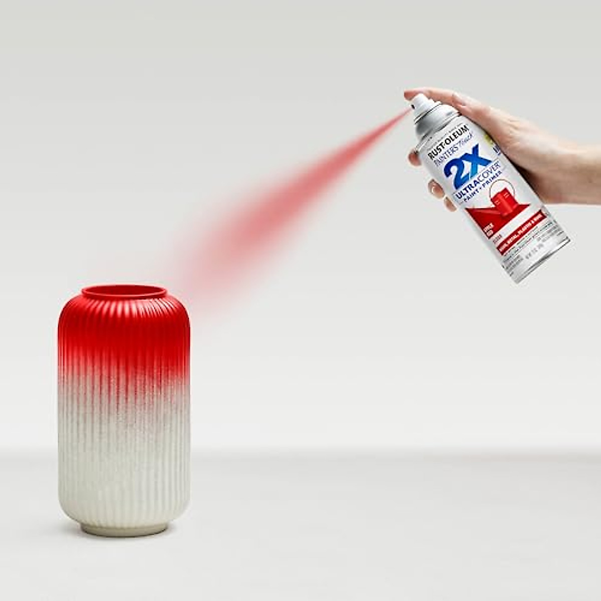 Rust-Oleum 334024 Painter's Touch 2X Ultra Cover Spray Paint, 12 oz, Gloss Apple Red