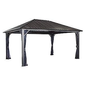 Genova Gazebo 12 x 16 ft. Steel roof
