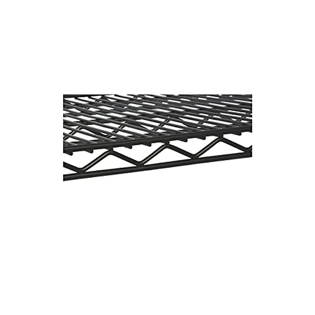 Omega 18" Deep x 36" Wide x 60" High 5 Tier Black Wire Shelf Truck with 1200 lb Capacity