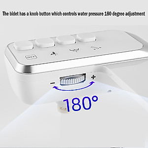 Bidet Attachment for Toilet with Pressure Controls Retractable Self Cleaning Cold Water Bidets Sprayer for Existing Toilets Non-Electric Bidet Seat Kit with Dual Spray Nozzles for Most Toilets Women