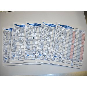 250 Triple Yahtzee Score Sheet Pad Card