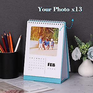 Custom Photo Calendar Personalized 2024 2025 2026 2027 2028 Pictures Calendar (black)