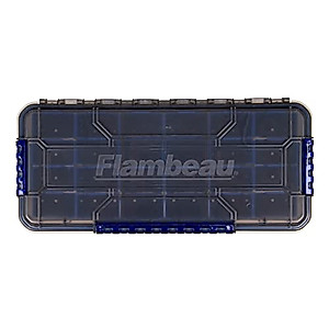 Flambeau Outdoors Zerust MAX Waterproof Crank Bank | 24 Removable Zerust Anti-Corrosion Cups, Individually Protect and Store Crankbaits, Jerkbaits, Jointed-Baits, Poppers, 14" x 6.4" x 5.3"