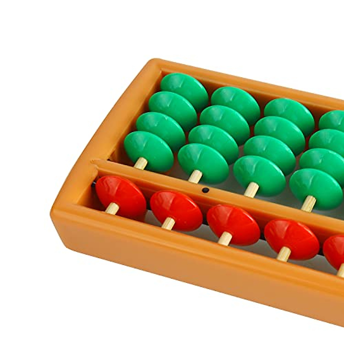 Larcele Bead Arithmetic Counting Abacus with Reset Button School Supplies for Children,13 Column SP-02 (Yellow 3)