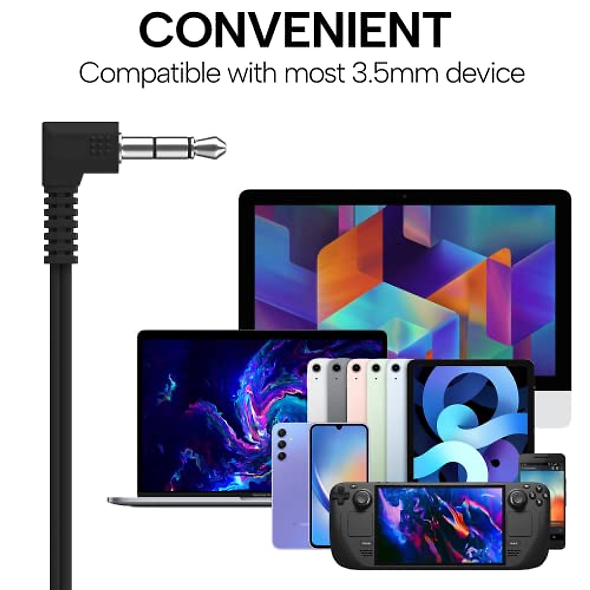 Maeline Bulk Earphones with 3.5 mm Headphone Plug - 10 Pack - Multi