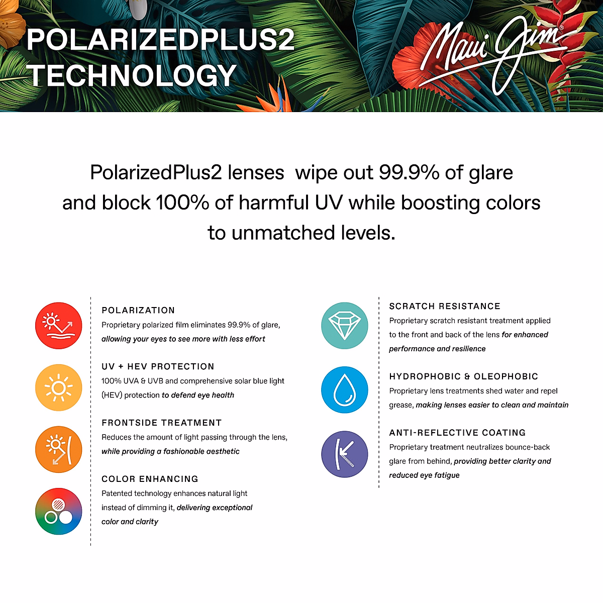 Maui Jim Banyans w/Patented PolarizedPlus2 Lenses Polarized Sport Sunglasses, Gloss Black/Neutral Grey, Large + 2