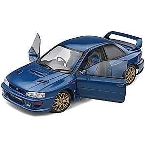 Solido S1807401 1:18 1998 Subaru Impreza 22b-Sonic Blue BMW Collectible Miniature car