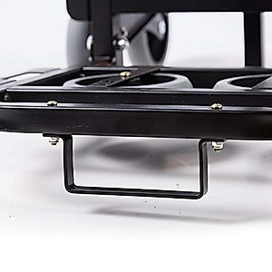 Hihone Stair Climbing Cart,330LBS Capacity Folding Stair Climber Hand Truck 6 Wheels & 2 Backup, Adjustable Handle Length Dolly Cart Trolley for Stairs, Flat Ground