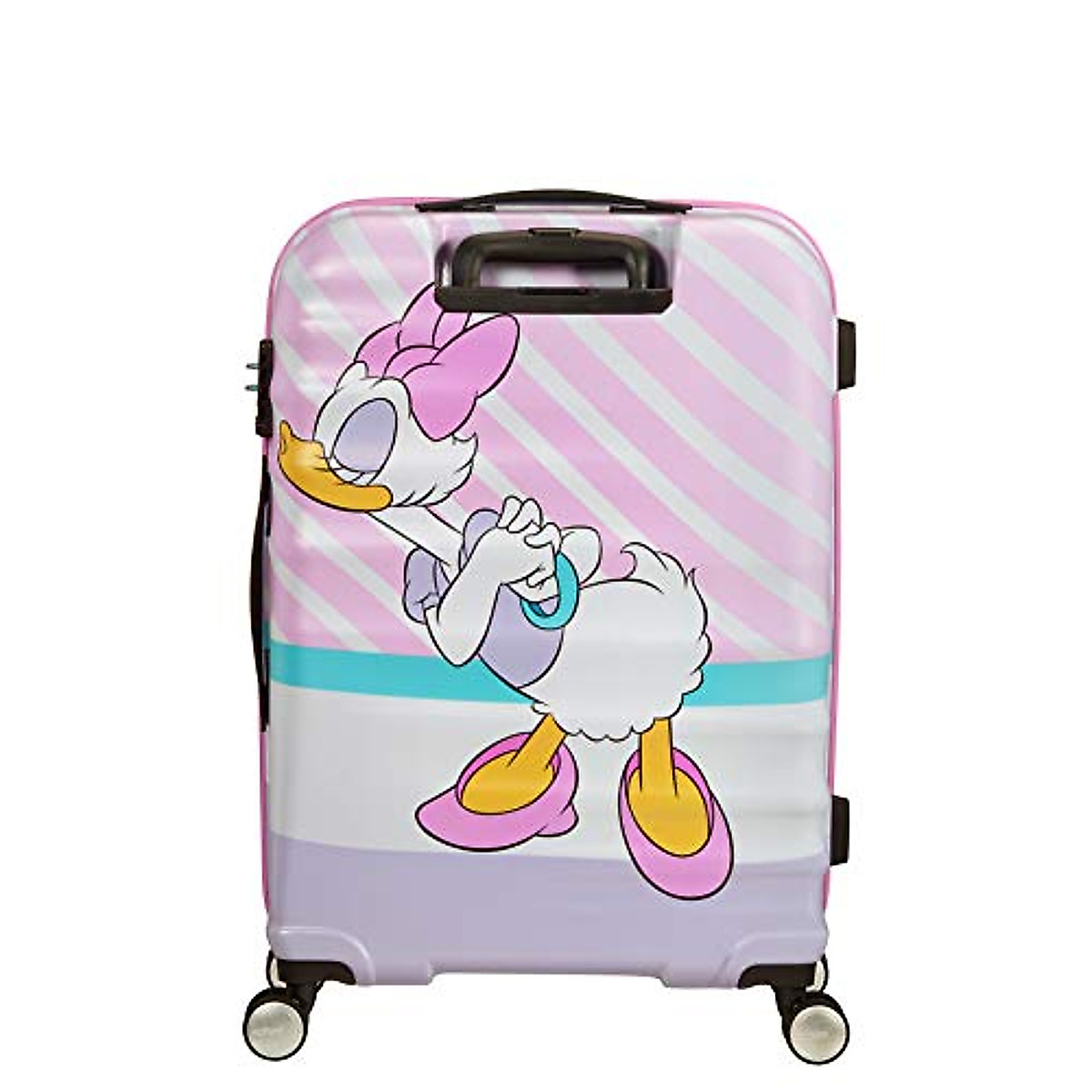 American Tourister suitcases Unisex Adult Spinner M (67 cm-64 L), Multicolour (Daisy Pink Kiss)