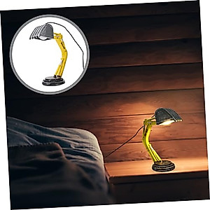 Baluue Excavator Table Lamp, Unique Night Light Excavator Shaped Industrial Design Led Light with Charging Cable Bedroom Night Light Excavator Model Night Lamp for Boys Desktop Decor