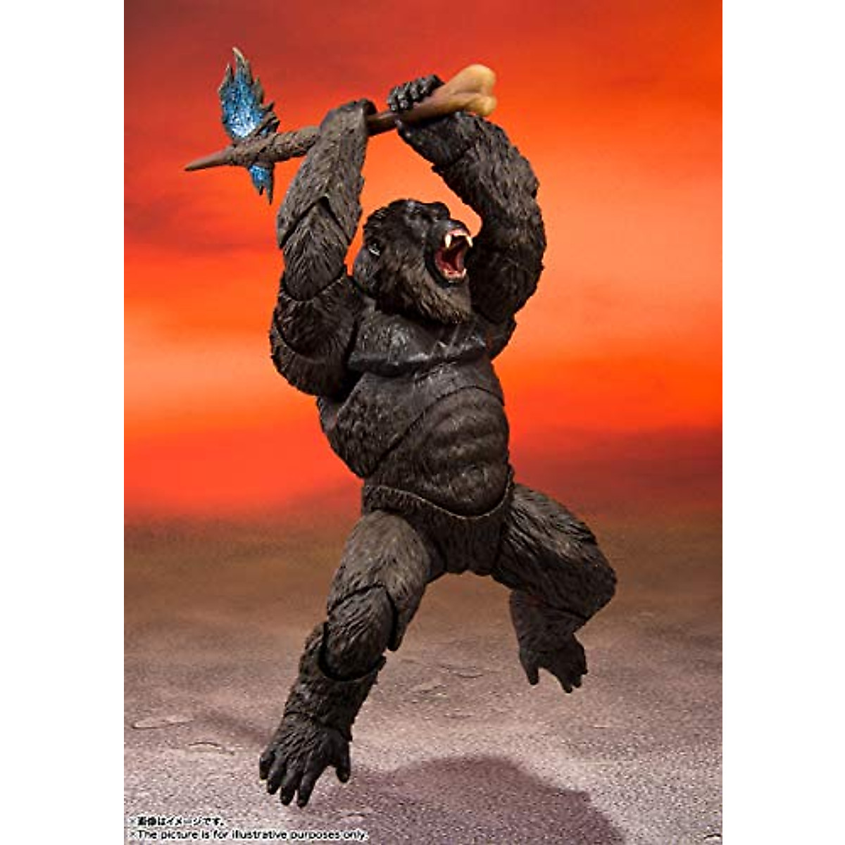 TAMASHII NATIONS - Godzilla VS. Kong - Kong from Movie Godzilla VS. Kong (2021), Bandai Spirits S.H.MonsterArts Action Figure