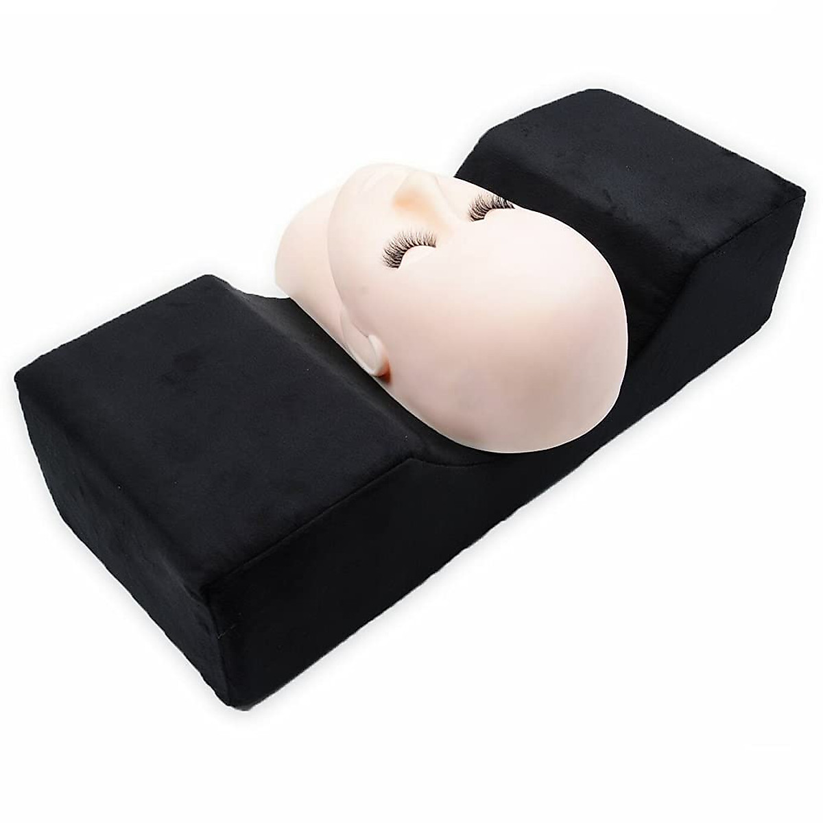 Jumiz Lash Pillow for Eyelash Extension Curve Improve Sleeping Pillow，Eyelash Extension Memory Foam Neck Pillow