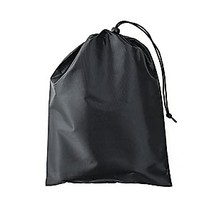 YUMA Active Shower Bag Tote, Mesh Caddy Toiletry Organizer 12”L x 9”W, Compact and Lightweight With Suction Cup, Cord for Hanging, Zipper and Drawstring Pouch 14”L x 10”W, Black