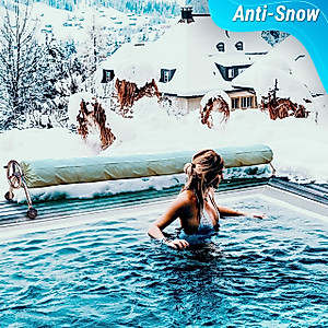 Pool Covers for Inground Pools, Pools Reel up to 20FT, Heavy Duty Waterproof Solar Blanket Cover for Pool