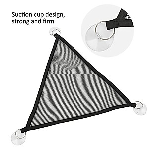 GLOGLOW Triangular Bearded Dragon Hammock, Mesh Lizards Hammock Foldable Comfortable Strong Bearing Capacity for Hamsters M