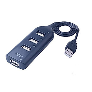 Lysee Data Cables - High Speed USB HUBs Hi-Speed 4 Port USB 2.0 Splitter Hub Adapter for Desktop PC Laptop Adapter USB HUB