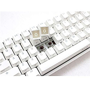 Ducky One 2 Mini Pure White - RGB LED 60% Double Shot PBT Mechanical Keyboard (Cherry MX Blue)