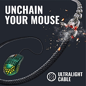 Cooler Master MM711 Wilderness Limited Edition Gaming Mouse with Lightweight Honeycomb Shell, Ultraweave Cable, 16000 DPI Optical Sensor, and RGB Accents