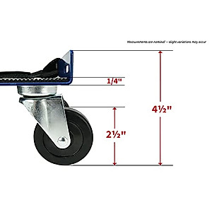 Shepherd Hardware 9298 Snowmobile Dolly Set, 1000-lb Load Capacity , Blue